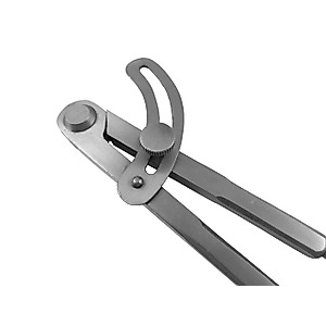 Taytools 469485 6” Firm Joint Dividers, Compass, Pencil Attachment, Carbide Scriber, Locking Mechanism, Hardened Points