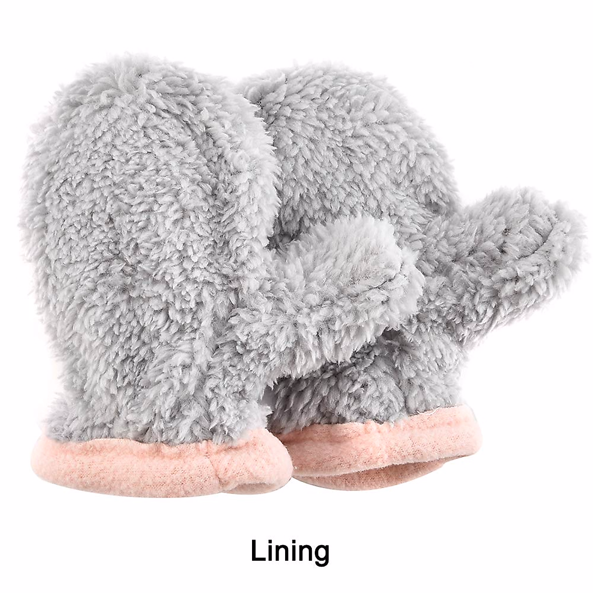 Toddler Winter Hat with Mitten Set - Baby Kids Sherpa Lined Warm Fleece Cap Set with Ear Flaps (Pink, L)