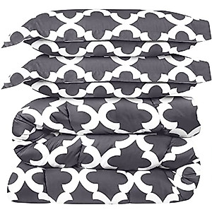 Utopia Bedding California King Comforter Set (Cal King, Grey) with 2 Pillow Shams - Luxurious Brushed Microfiber - Down Alternative Comforter - Soft and Comfortable - Machine Washable