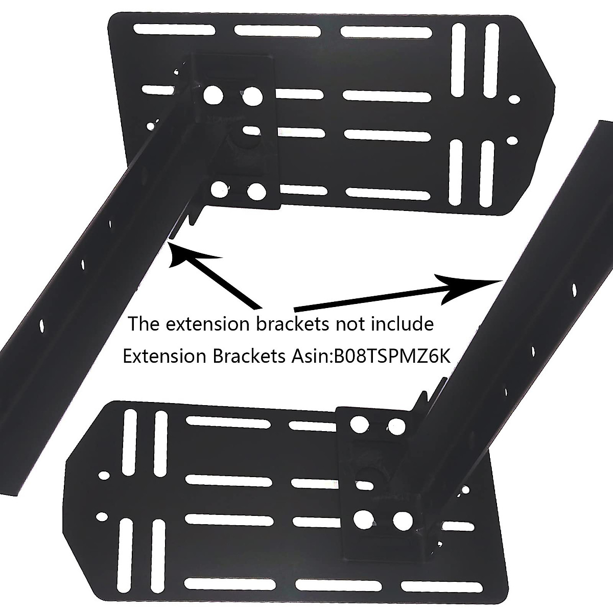 appacare 2PCS King Bed Headboard Attachment Bracket Modification Plate,Bed Frame Adapter Brackets,Headboard Brackets for Metal Bed Frame