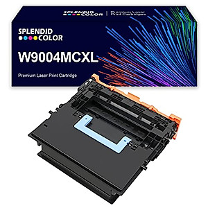 SPLENDIDCOLOR Remanufactured W9004MC Toner Cartridge [New CHIP Full Data] Replacement for HP Managed E60155dn E60165dn E60175dn E60055dn E60065dn E60075dn MFP E62655 E62665 E62675 Printers.