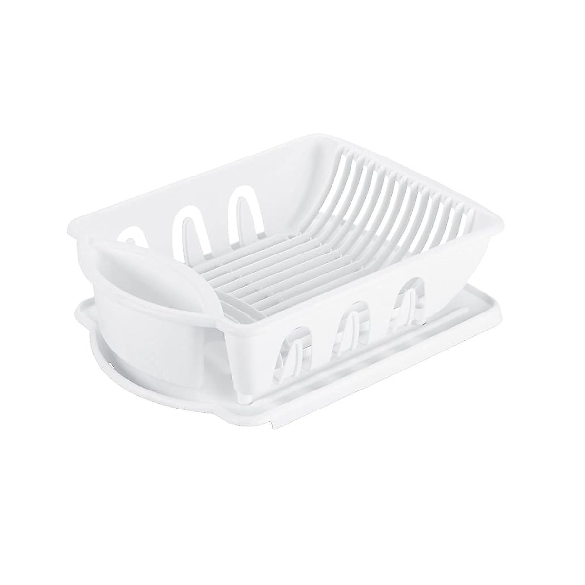 Sterilite 06218006 Sink Dish Rack Drainer, White