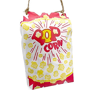 Mandarin Bird Toys by M&M 5112 Sola Popcorn Shredder - Handmade Super Shreddy Bird Toy, Food Grade Popcorn Bag, Natural Sola Wood Pops, Easy to Shred and Forage, Great for Small to Med Size Pet Birds