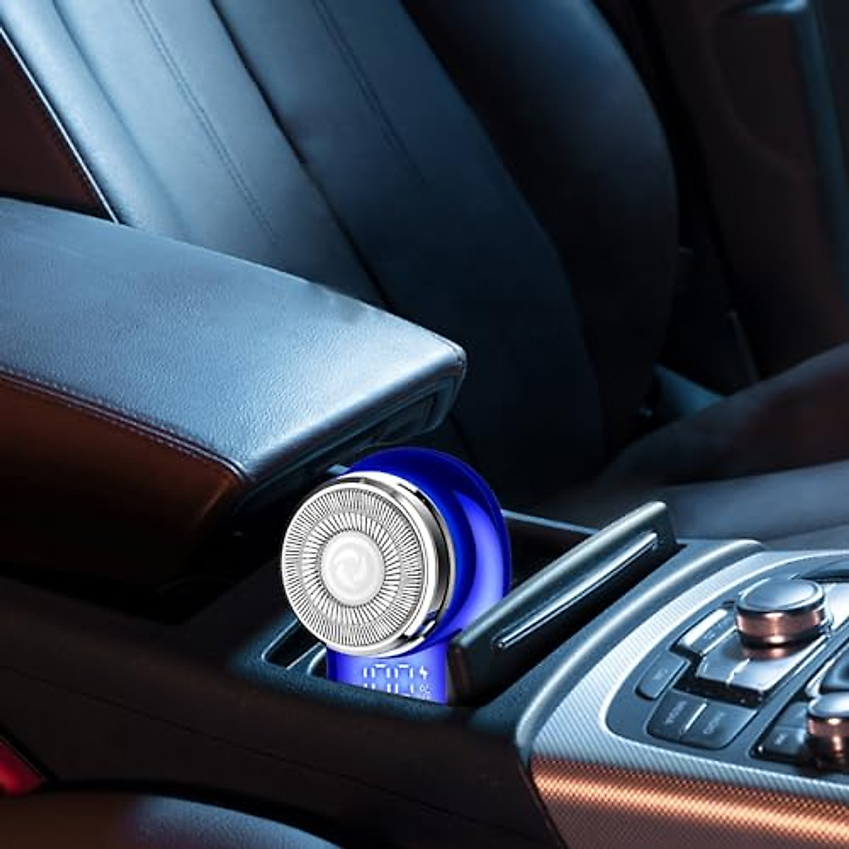 Electric Shaver for Men, Pocket Size Mini Portable Shaver Wet and Dry, USB Rechargeable Electric Shaver for Male, Charging Easy Suitable for Home, Car, Travel (Dark Blue)