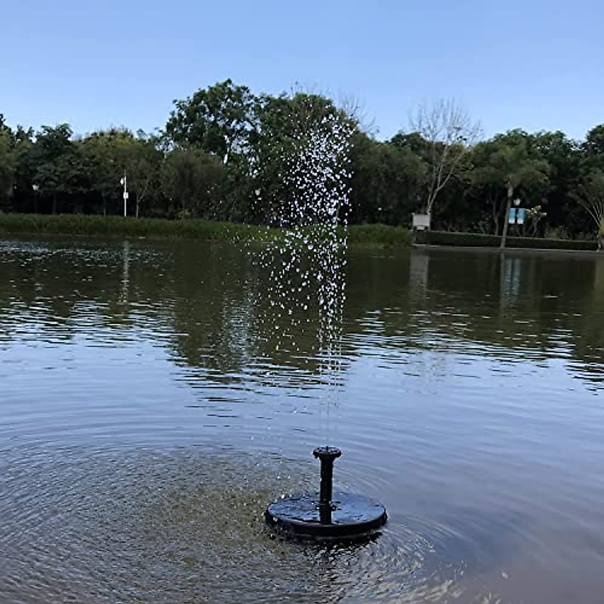 COODIA 660GPH Submersible Pump Pond Fountain with Inside Filter and RGB Colorful LED Light, Multiple Water Fountain Spray Nozzles Kit for Garden PondIndoor and Outdoor Landscape (SOLAER POWERED)