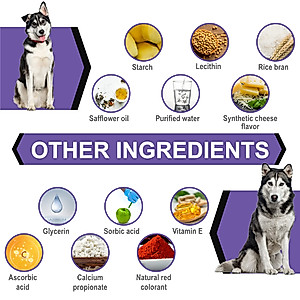 BDP Dogs Allergy Chewable Supplement - Itchy Skin Relief for Pets Allergies – Reduce Shedding - Pet Krill Oil Omega Bites - Soft Chews for Hotspot, Itching, Licking - Allergy Chew Quantity 60…