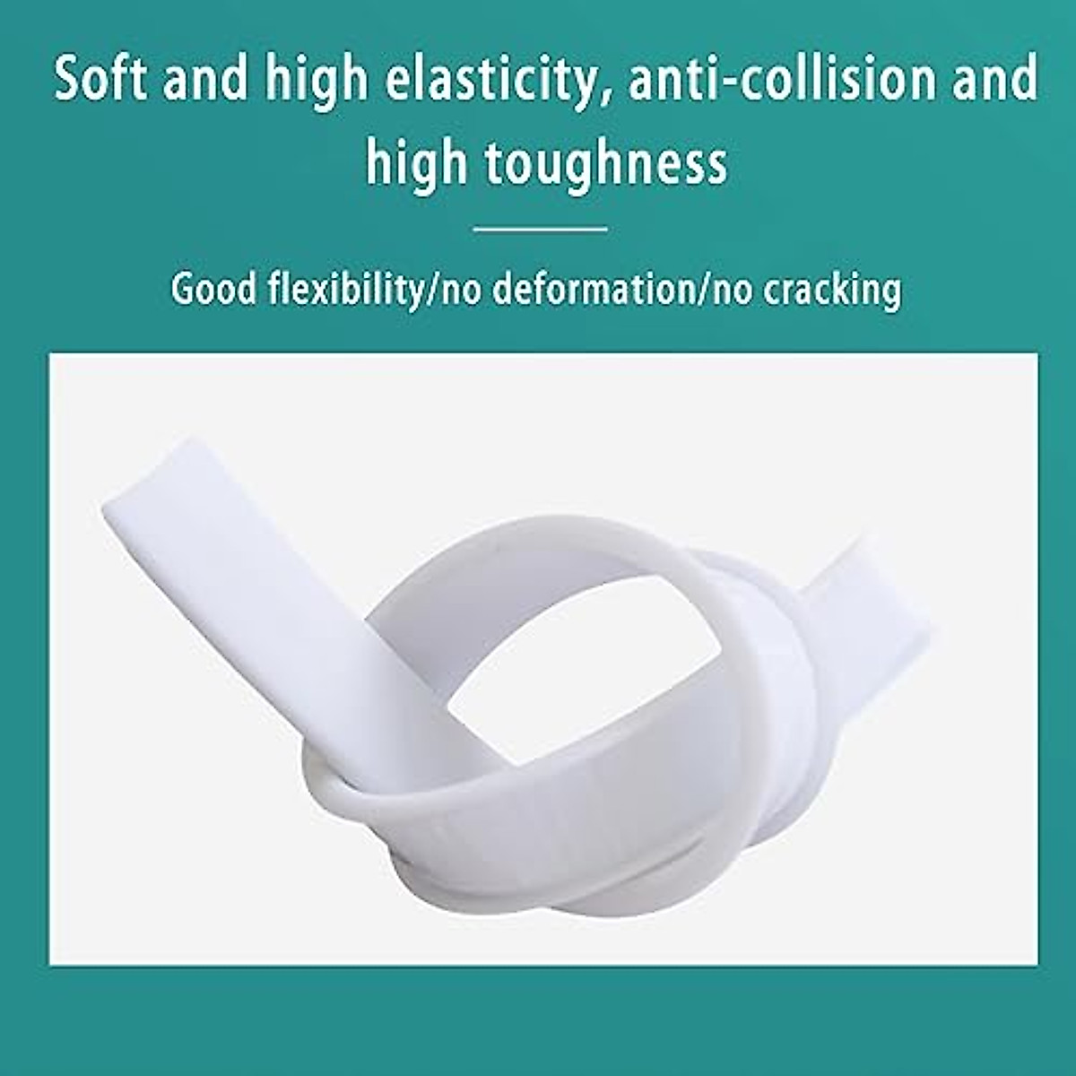 LOVEDELU Flexible U-Shape Edge Banding, 32.8ft Self Adhesive Veneer Edging Trim Edge Protector, Furniture Edge Strip for Countertop Table Cabinets Shelves(Black),32mm