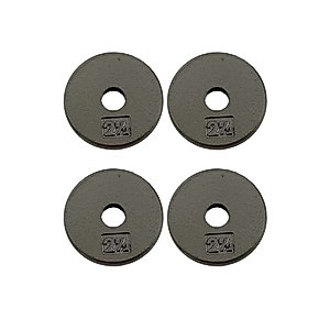 Ader Hollow E-Z Curl 1" Bar w/ 4 pcs of 1.25lb + 2.5lb Gray 1" Standard Weight Plates