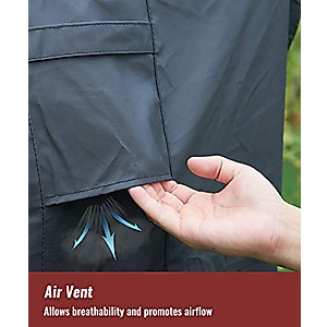 NUPICK 44 Inch Fire Pit Cover for Outland Living 401 Propane Fire Table, Heavy Duty and Waterpfoof Rectangular Fire Pit Cover, All Weather Resistant