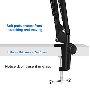 Tablet Arm Mount Stand Holder, Nintendo Switch Stand with Sturdy Aluminum Arm for iPad,iPad air,iphoneX,iphone 8/7,Samsung Galaxy