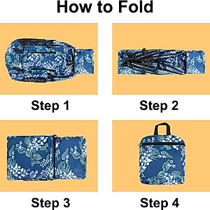 TOMULE Women's Day Hiking Backpack, Lightweight Travel Backpack with Floral Design