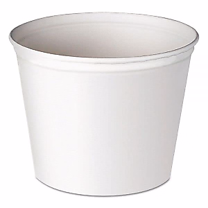 Tabletop king 10 lb. White Disposable Paper Ice Bucket - 25/Pack