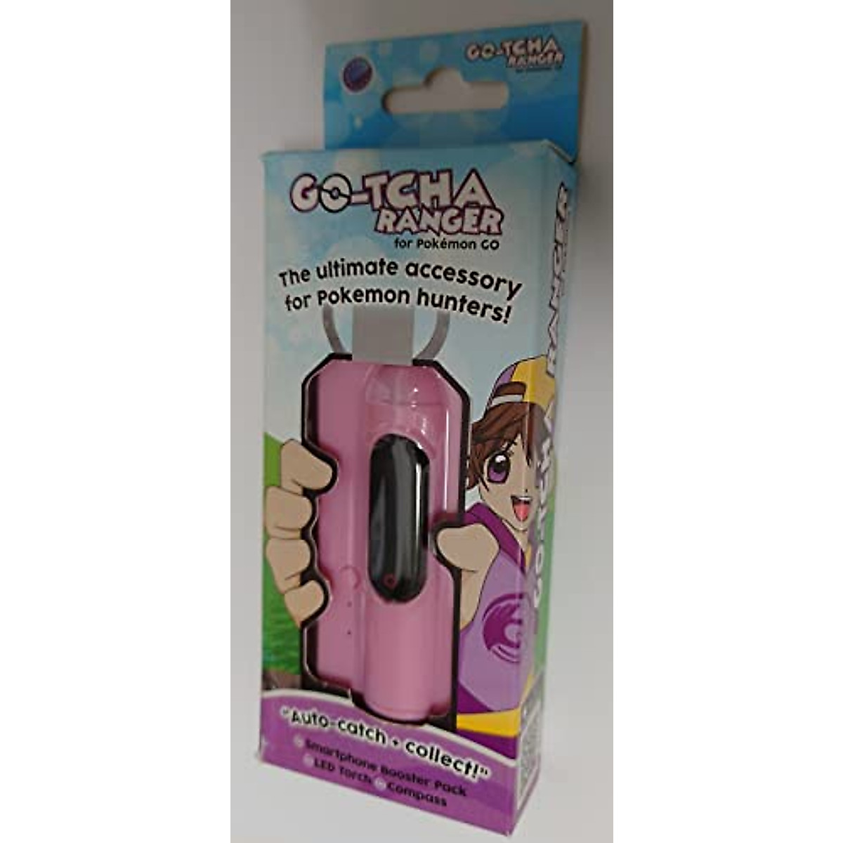 Gotcha Go-Tcha Ranger LED Touch Screen for Pocket Monster Go Plus Accessory for iPhone/Android - Pink