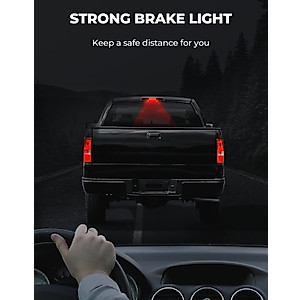 ISSYAUTO 3rd Brake Light Compatible with 2004-2008 F150 Third Brake Light LED High Mount Stop Light