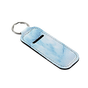 Beautyflier Clip-on Sleeve Chapstick Pouch Keychain Lipstick Holder Elastic Lip Balm Holder Travel Accessories