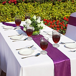 Uiifan 12 Pcs Glass Vintage Goblets 16 oz Large Capacity Polka Dot Embossed Goblets for Wine Juice Glasses Champagne Glasses Party Wedding Bar Supplies