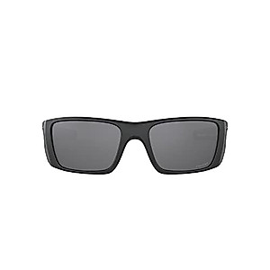 Oakley SI Men's OO9096 Fuel Cell Rectangular Sunglasses, Matte Black/Prizm Black Polarized, 60 mm