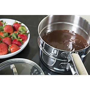 RSVP International Induction Double Boiler, 1 Quart, Multi Color