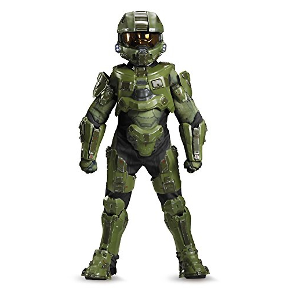 Disguise Child Master Chief Ultra Prestige Costume Medium, Army Green