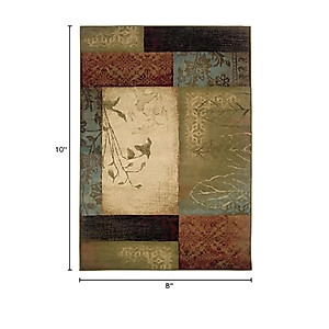 Oriental Weavers Hudson Beige/Green/Red Rug Rug Size: 7'8" x 10'10"