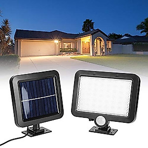 Oumefar Multifunctional Intelligent Motion Sensor LED Garden Lights Solar Wall Light Large Capacity Home Lighting