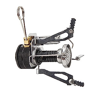 Mini Pocket Stove, Efficient and Stable Portable Picnic Camping Burner for Picnic (Brass Connector)