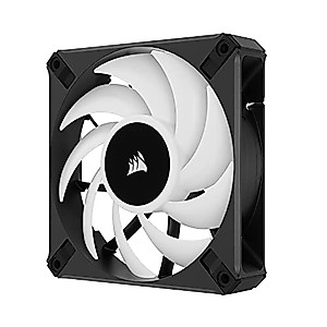 Corsair iCUE AF120 RGB Elite 120mm PWM Fan - Eight RGB LEDs - AirGuide Technology - Fluid Dynamic Bearing - Zero RPM Fan Mode - CORSAIR iCUE Software Compatible - Black For Desktop