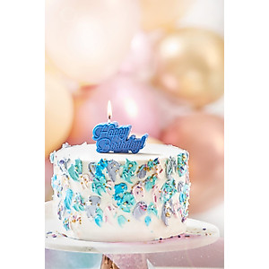 Papyrus Happy Birthday Candle, Blue (1-Count)