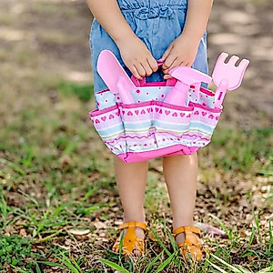 Melissa & Doug Sunny Patch Pretty Petals Gardening Tote Set,for 3+ years, With Tools