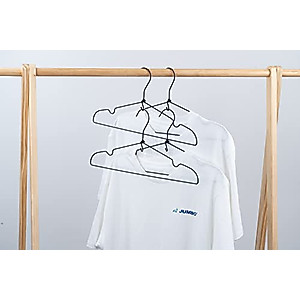 Koobay Clothes Hanger Connector Hooks, 36PCS, Clothes Hanger Organizer Mini Space Saver Hangers Clothes Hanger Extender Cascading Connection Hooks for Wooden/Velvet/Metal/Plastic Hangers (Black)