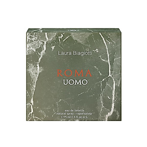 Laura Biagiotti Roma for Men - Classic and Elegant Scent - Opens with Grapefruit, Bergamot and Basil - Reveals Your Seductive and Masculine Side - Perfect for Date Night - 2.5 oz EDT Spray