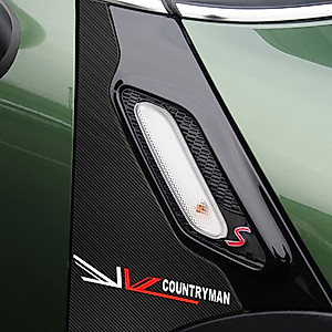 2pcs Fender Section Side Scuttles Vinyl Decal Stickers for Mini 1st Generation Countryman R60 2010-2016 (5D Carbon Fiber Pattern Black)