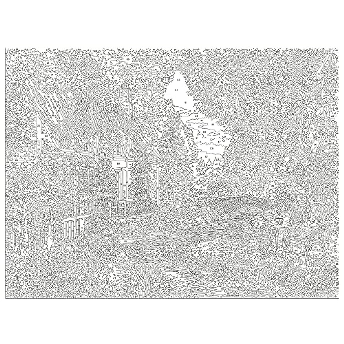 Ravensburger CreArt River Cottage Paint by Numbers Kit for Adults - Painting Arts and Crafts for Ages 14 and Up