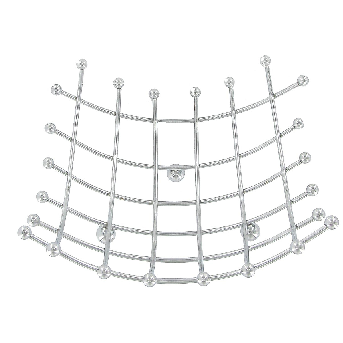 American Metalcraft BAS1 8" Chrome Square Space/Time Continuum Basket