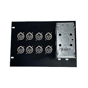 ProCraft Pro Audio Recessed Stage Floor Box 1 AC Duplex 8 XLR/Channel Any Configuration Made in the USA