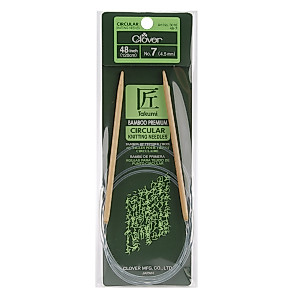 Clover 3016/48-07 Takumi Bamboo Circular 48-Inch Knitting Needles, Size 7