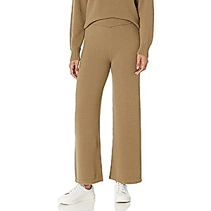 The Drop Women's Leo Super Soft Pull On Sweater Pants, Capers olive, M