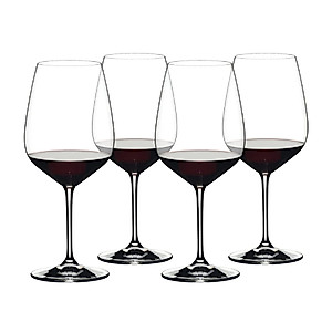 Riedel Exclusive Vinum Extreme Set of 4 Wine Glasses, Red Wine, Ideal For Cabernet, Bourdeaux,800 ounce