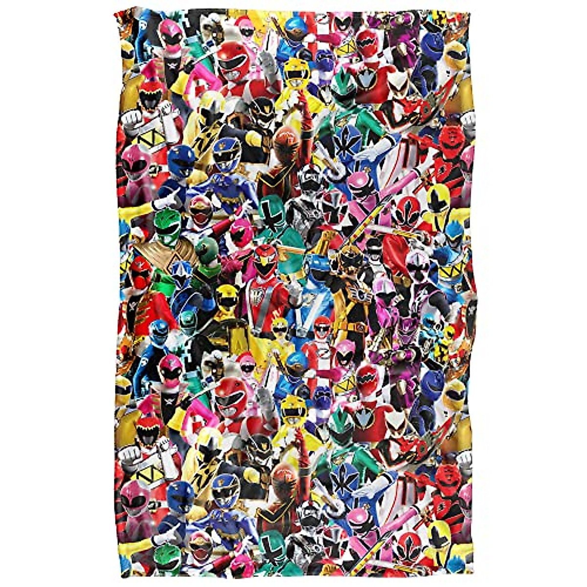 Trevco Power Rangers Crowd of Rangers Silky Touch Super Soft Throw Blanket 36" x 58"