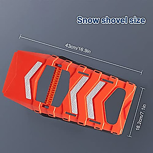 2Packs Heavy Duty Survival Shovel for Off Road,Camping,Beach,Digging Dirt, Sand, Mud & Snow，Winter Snowy Day Snow Shovel,Ice Scraper, Snow Ice Removal for SUV Truck Vehicle Car Window Windshield