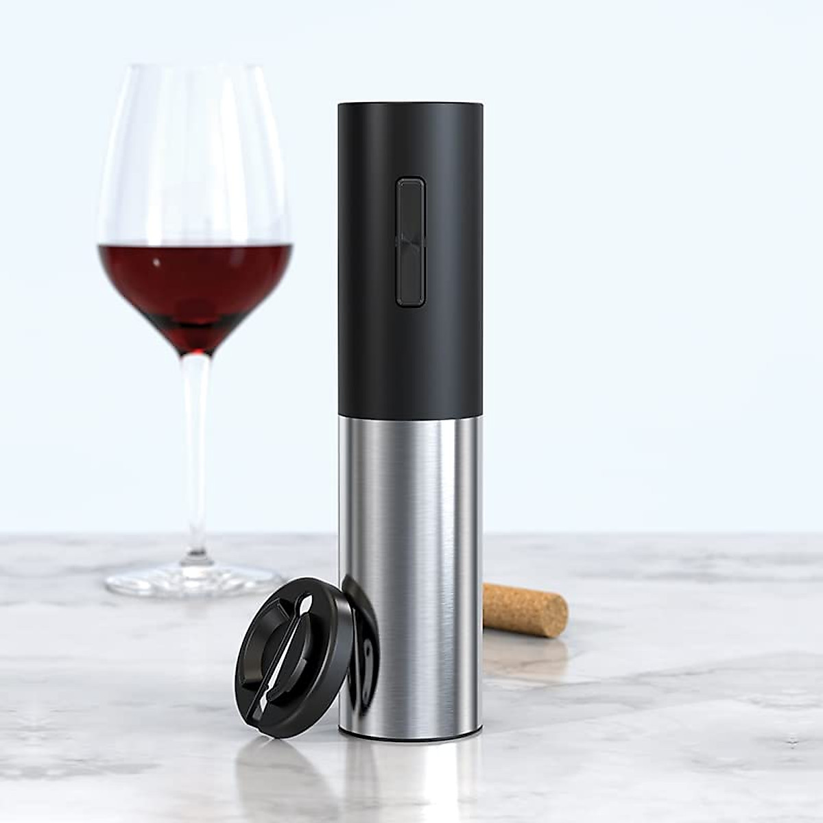 Electric Wine Opener - Automatic Electric Wine Bottle, Rechargeable Corkscrew Opener with Foil Cutter, Wine Bottle Openers, Cordless Wine Opener for Home Kitchen Party Bar Wedding