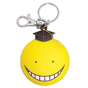 Great Eastern Entertainment Assassination Classroom Yellow Koro Sensei PVC Keychain, Multi-colored, 2"