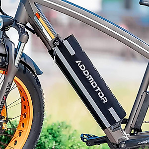 ADDMOTOR Cycling Bicycle Frame Battery Protector Nylon Protection Pad Reflective Protective Cover for Bike Accessories Black (Swordfish Battery(1Pcs))