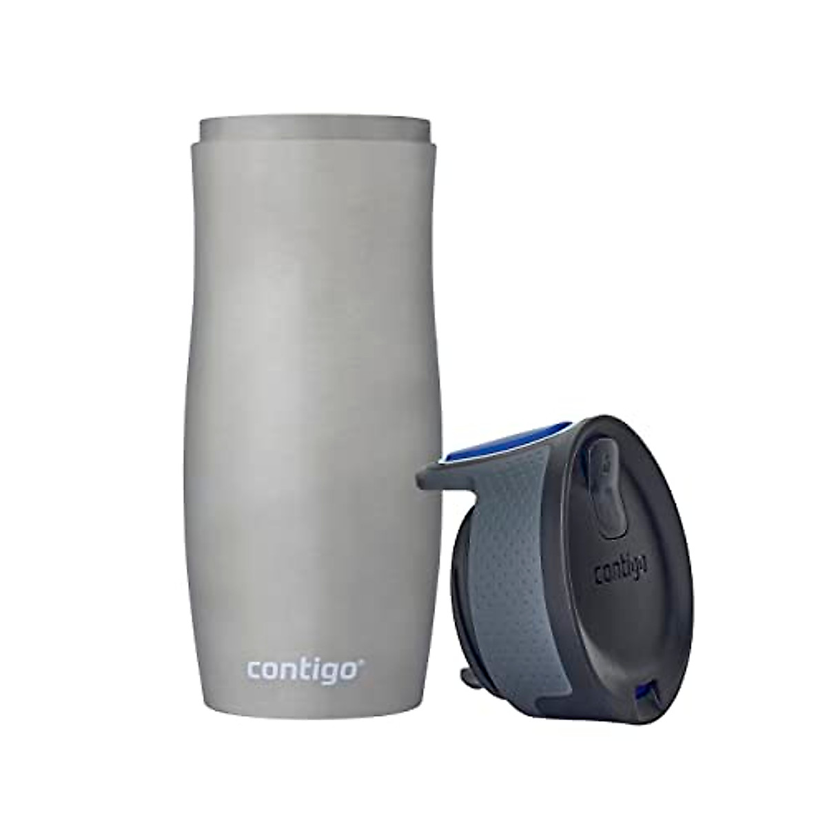 Contigo West Loop Autoseal Travel Mug, Stainless Steel Thermal Mug, Vacuum Flask, Leakproof Tumbler, Coffee Mug with BPA Easy-Clean Lid, 470 ml, Stainless Steel