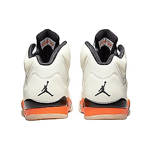 Jordan Men's 5 Retro Shattered Backboard Sail/Orange Blaze (DC1060 100) - 8