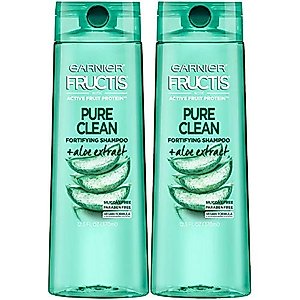 Garnier Hair Care Fructis Pure Clean Shampoo, 12.5 Fl Oz, 2 Count