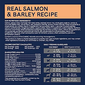CANIDAE Pure Limited Ingredient Premium Adult Dry Dog Food, Real Salmon & Barley Recipe, 4 lbs, with Wholesome Grains