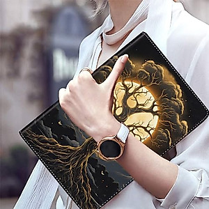 Case for Samsung Galaxy Tab S8 2022/Tab S7 2020 11 Inch (Model SM-X700/X706/T870/T875/T878), Multi-Angle Smart Stand Cover Auto Sleep/Wake, Tree of Life and Moon