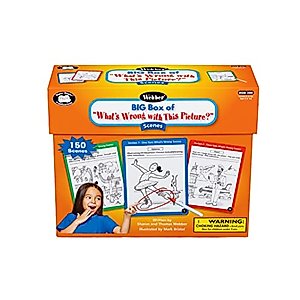 Super Duper Publications | Webber® Big Box of “What’s Wrong with This Picture?” Scenes | Critical Thinking Skills | Speech and Language Resource