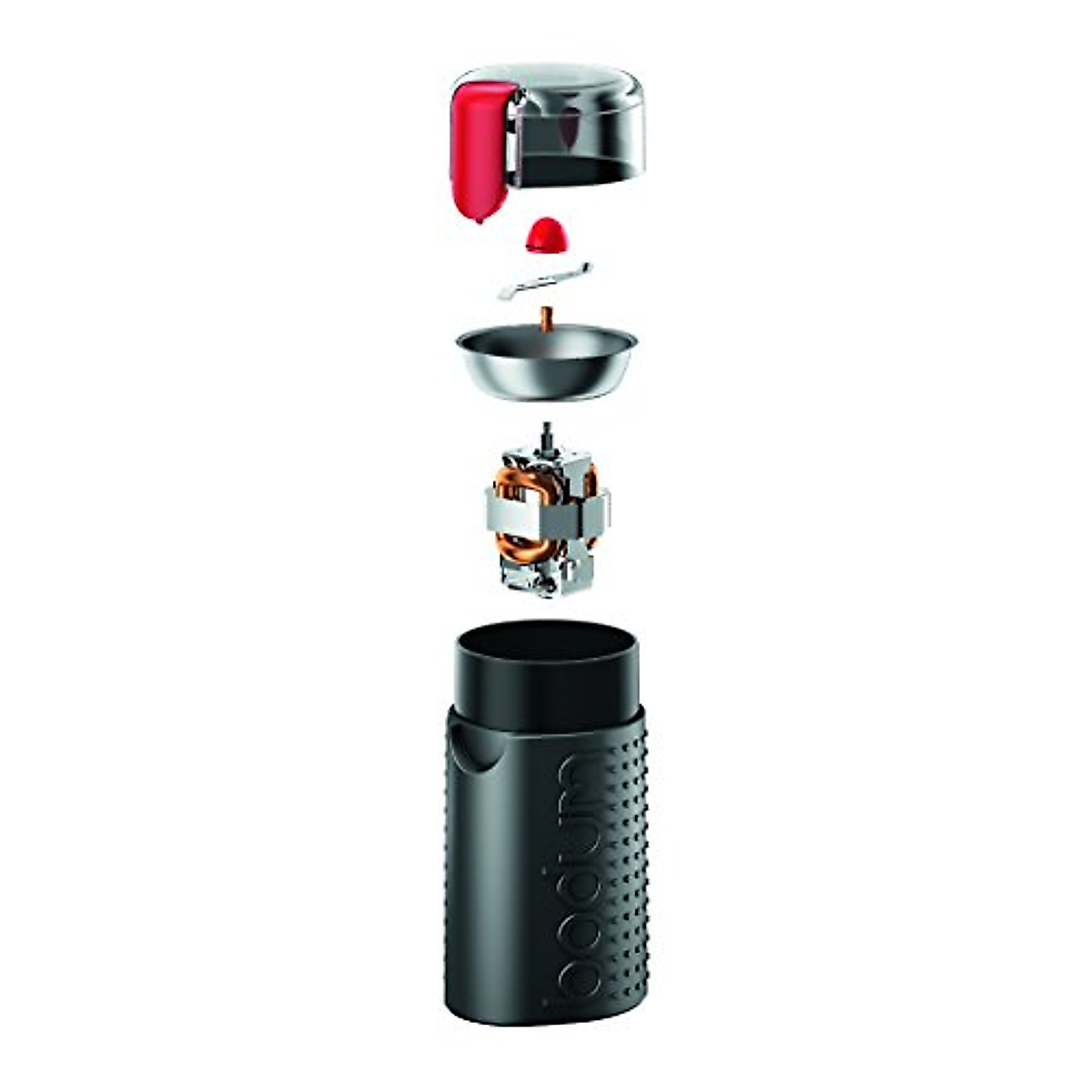 Bodum Bistro Electric Blade Coffee Grinder, Brushed Stainless Steel
